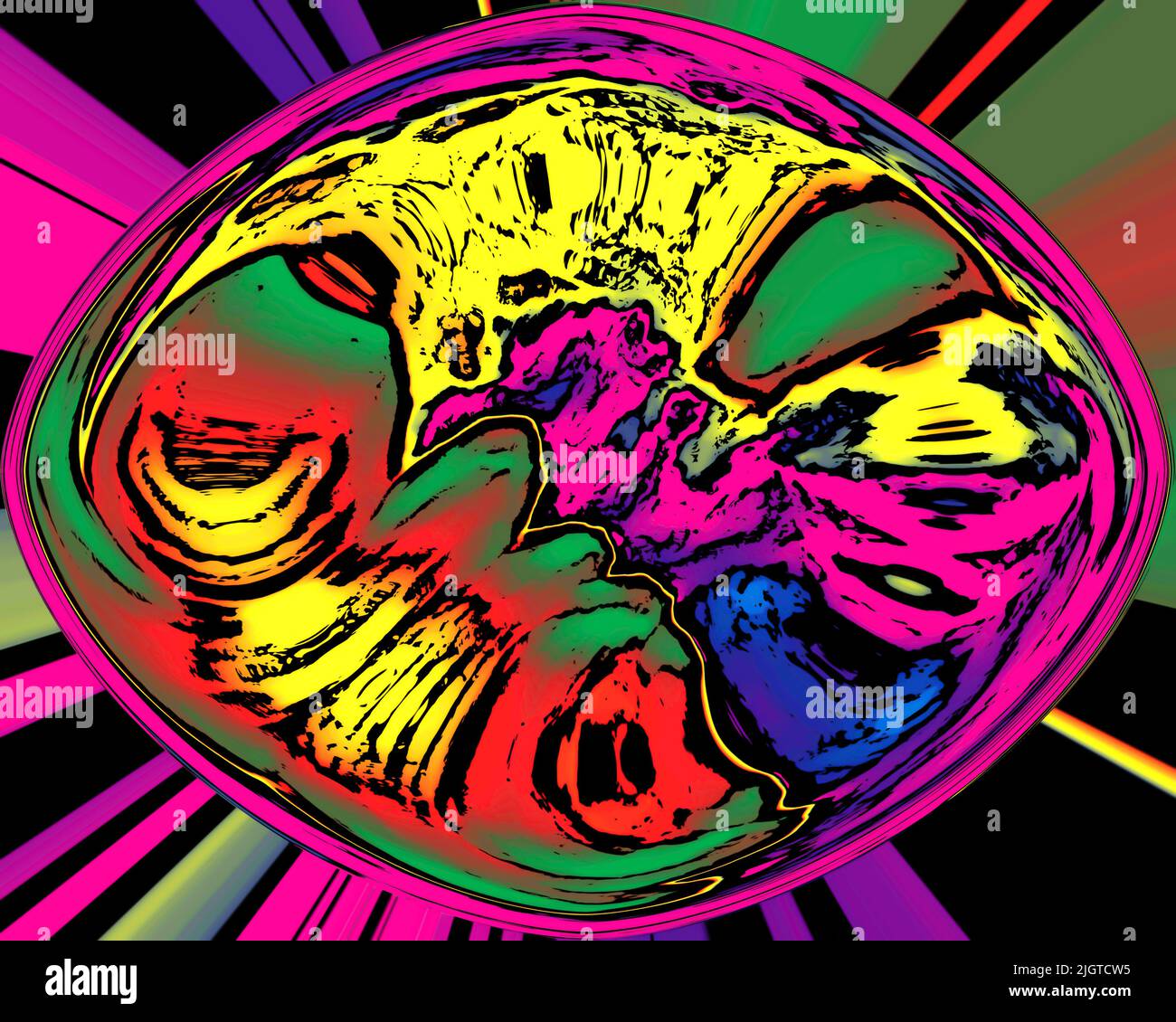 Computer art generated from an original photo taken by myself Stock ...