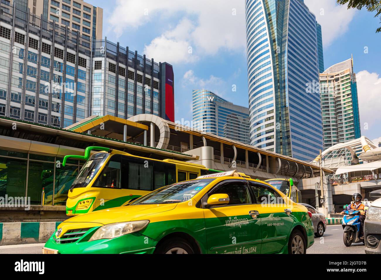 Bus Rapid Transit terminal station, Sathorn, Bangkok, Thailand Stock ...