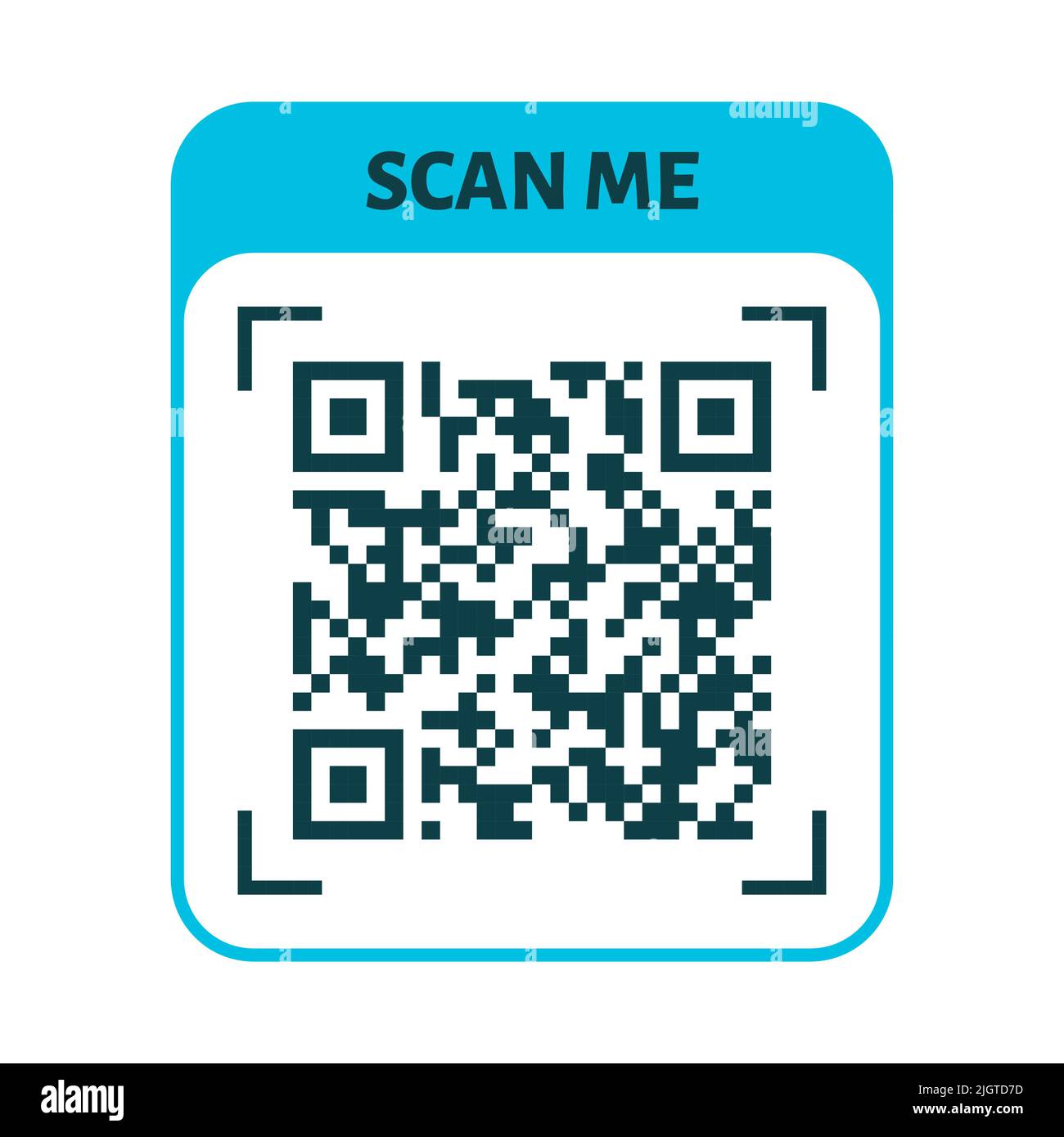 Scan me QR code design. QR code for payment, text transfer with scan me ...