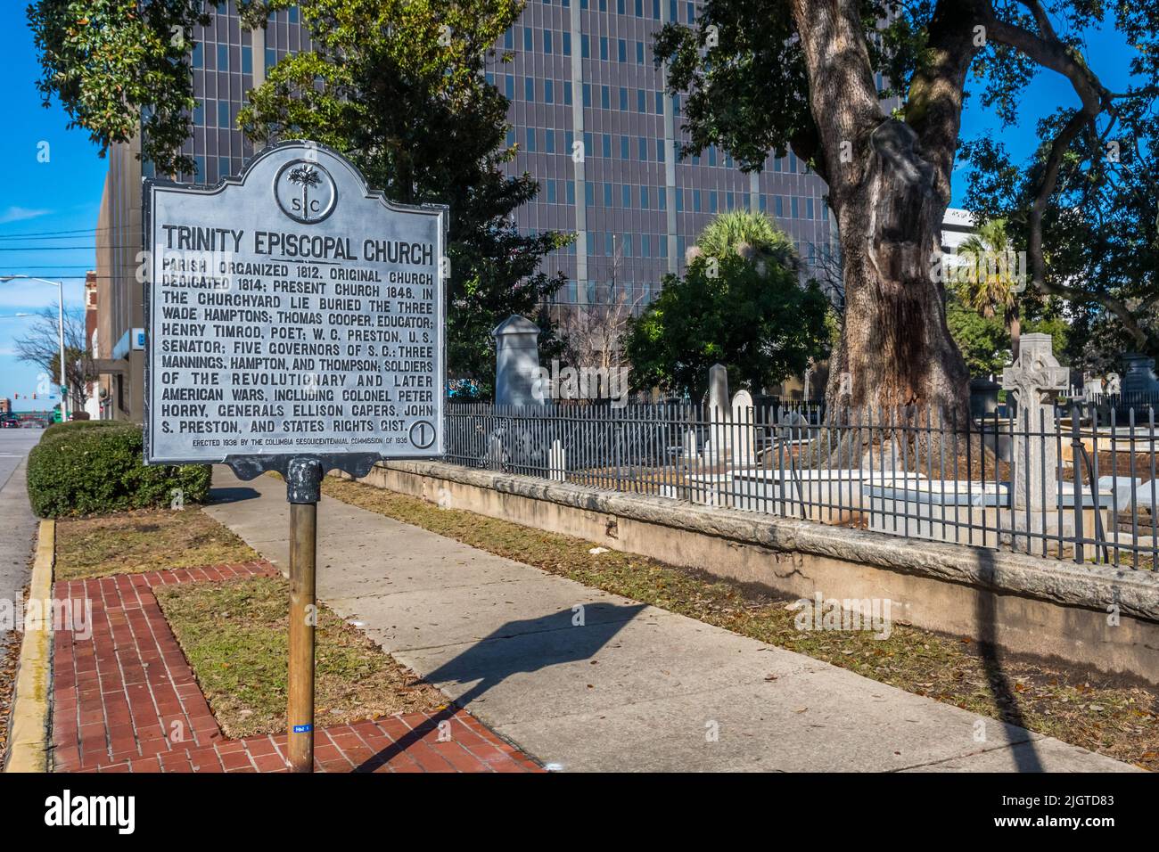 Columbia, SC, USA - Jan 3, 2021: The Trinity Episcopal Church Stock ...