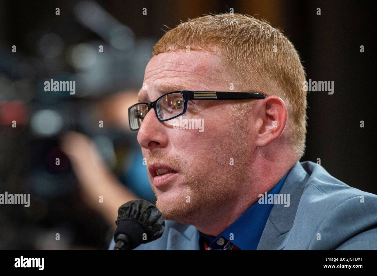 Washington, DC, USA, July, 12, 2022. Stephen Ayres appears at the ...