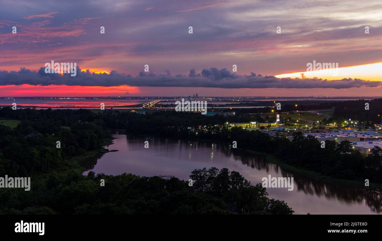 Daphne, Alabama at sunset in July 2022 Stock Photo - Alamy