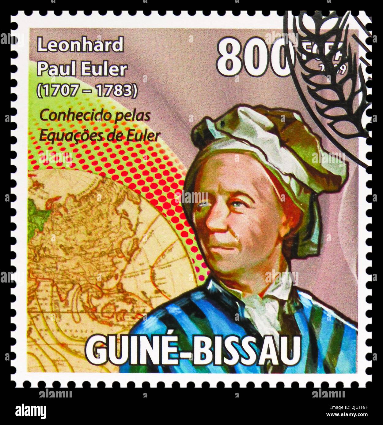 MOSCOW, RUSSIA - JUNE 17, 2022: Postage stamp printed in Guinea-Bissau ...