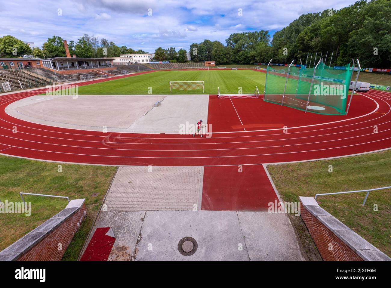 Wismar, Germany. 06th July, 2022. The Kurt-Bürger Stadium in Wismar ...