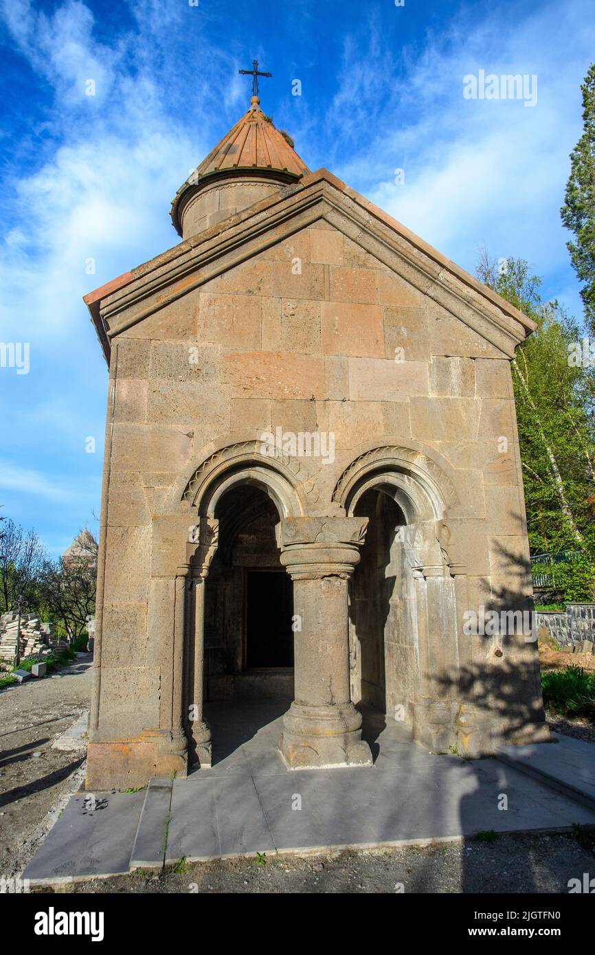St.Harutyun Monastery(Holy Resurrection), standing on a forest glade ...