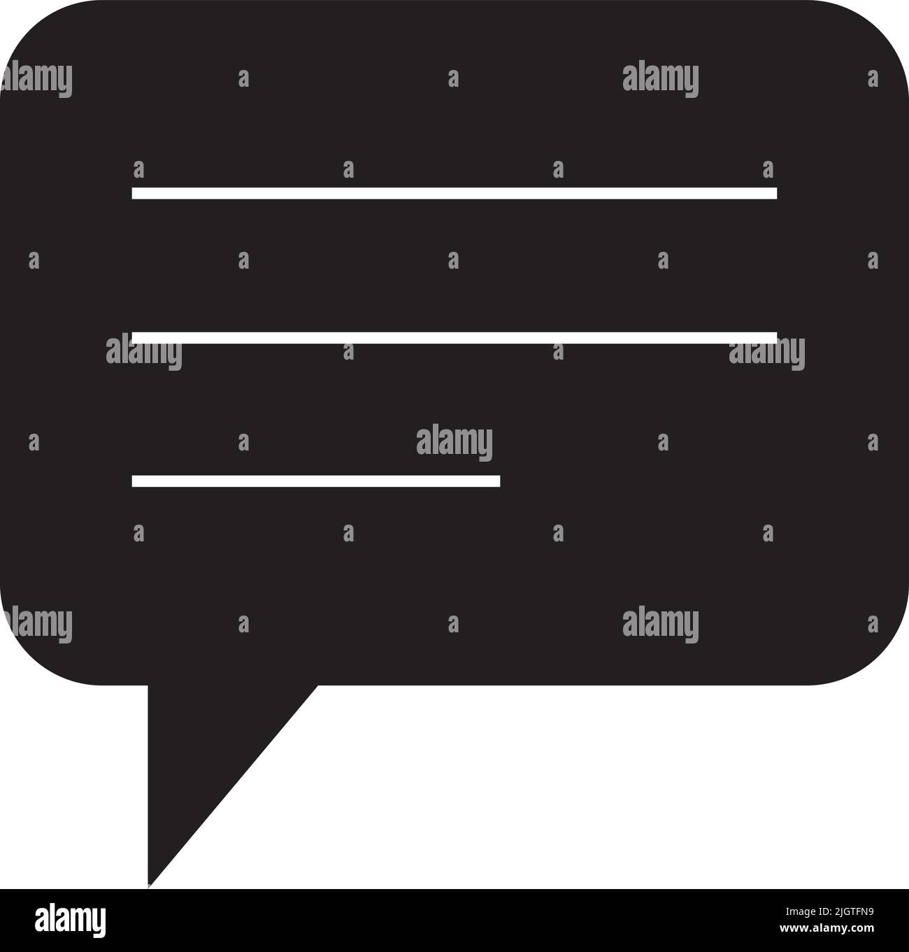 message icon logo vector design Stock Vector Image & Art - Alamy