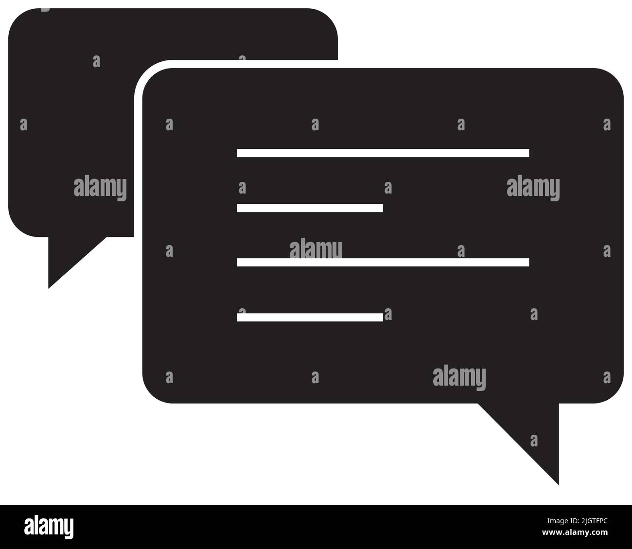 message icon logo vector design Stock Vector Image & Art - Alamy