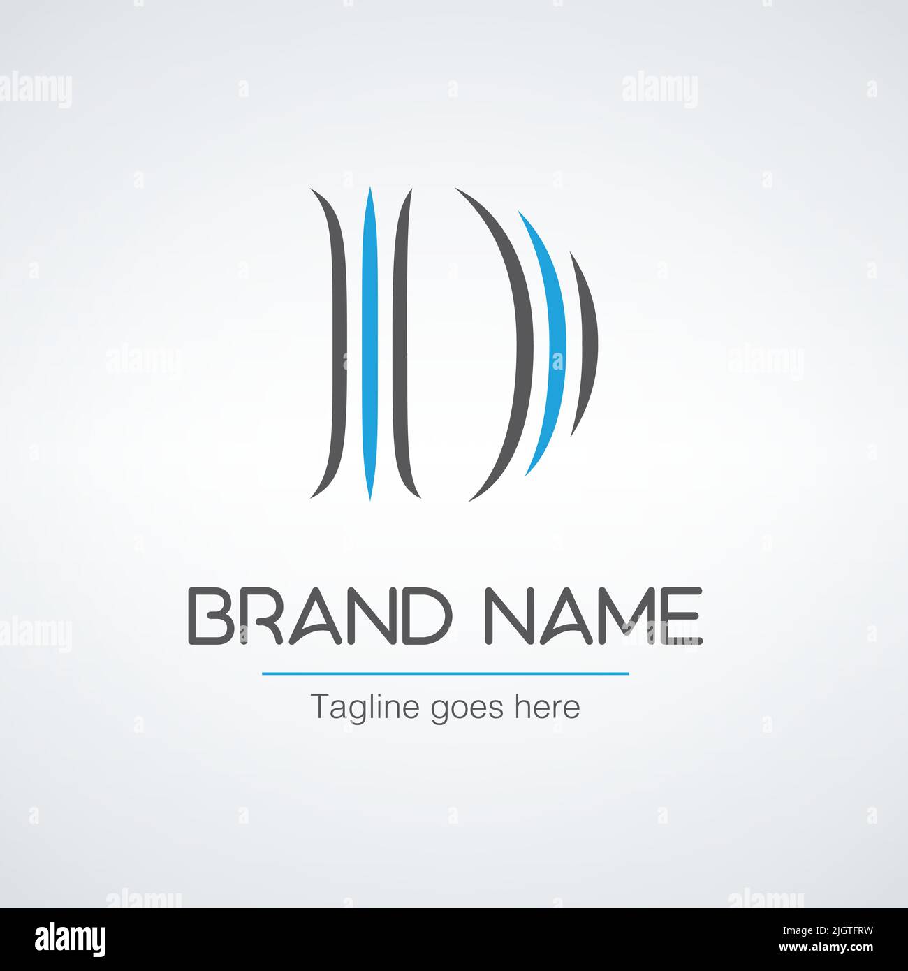 Initial clean Letter D minimal Logo design template. D letter creative ...