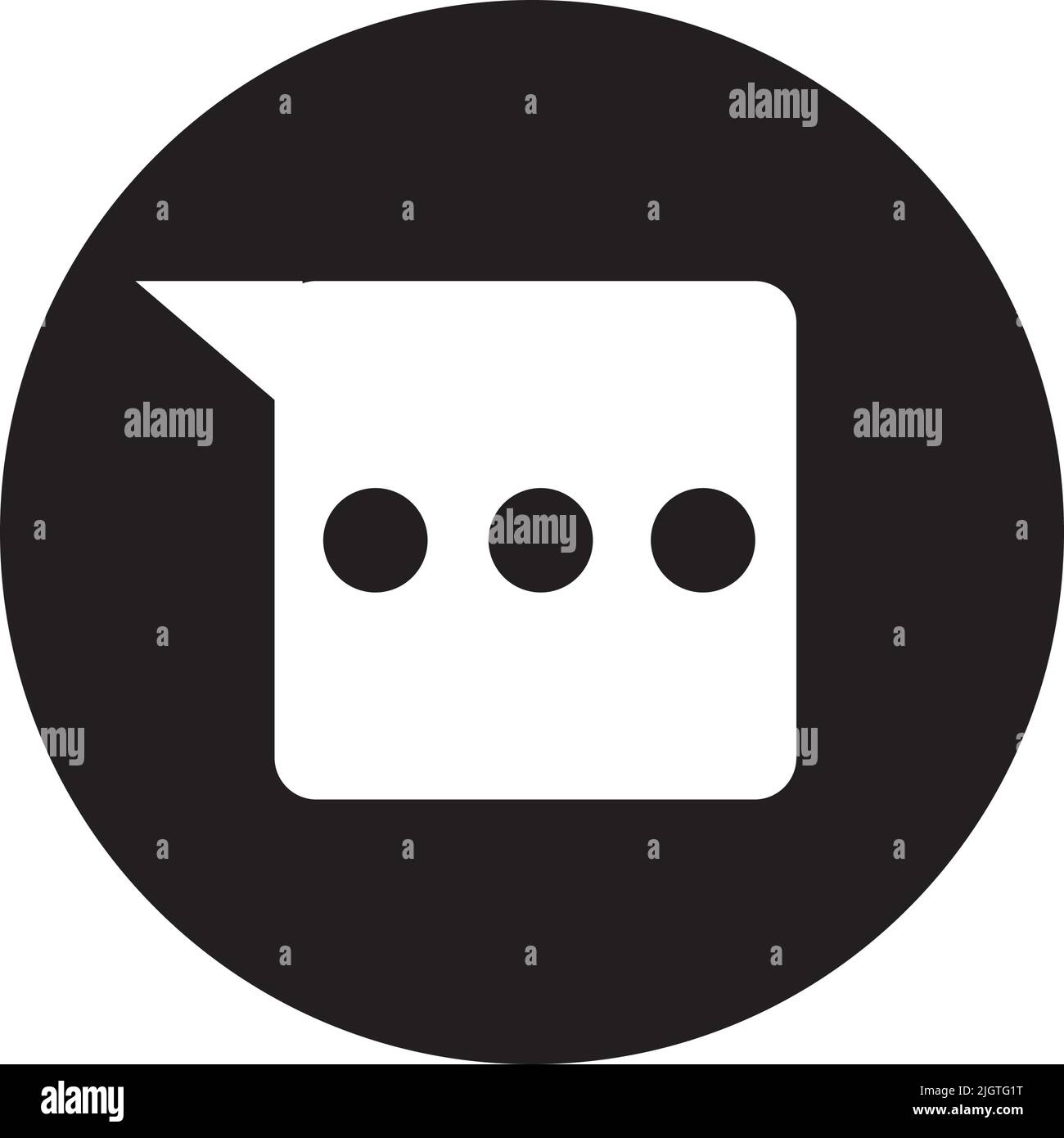 message icon logo vector design Stock Vector Image & Art - Alamy