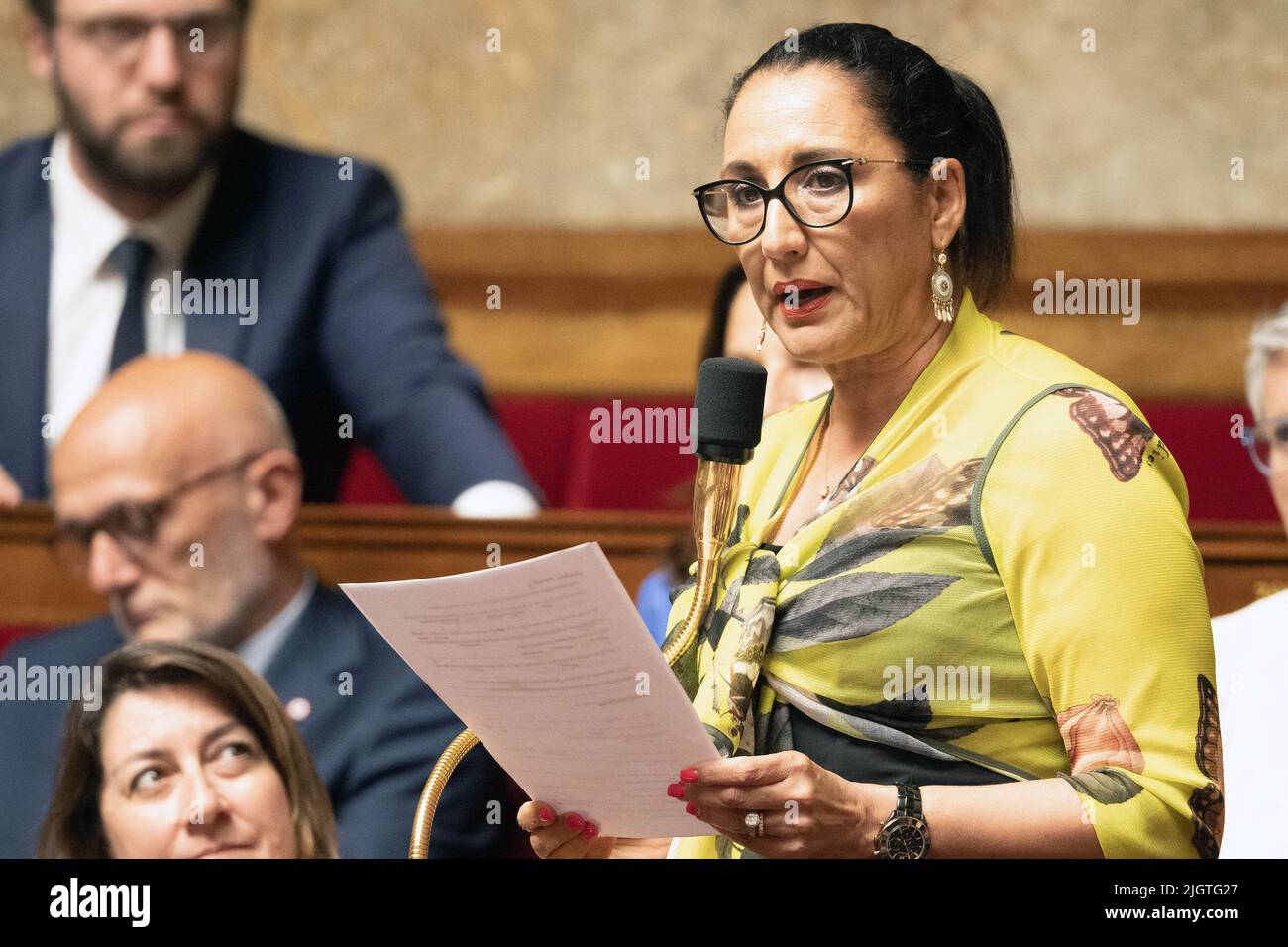 Deputy, Fadila Khattabi attends a session of Questions to the ...