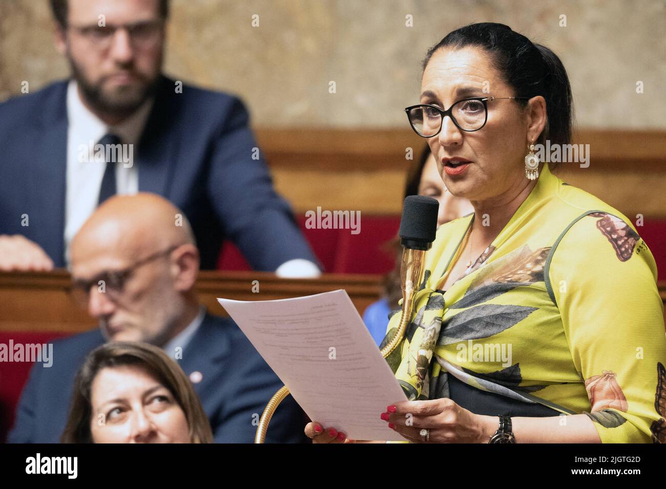 Deputy, Fadila Khattabi attends a session of Questions to the ...
