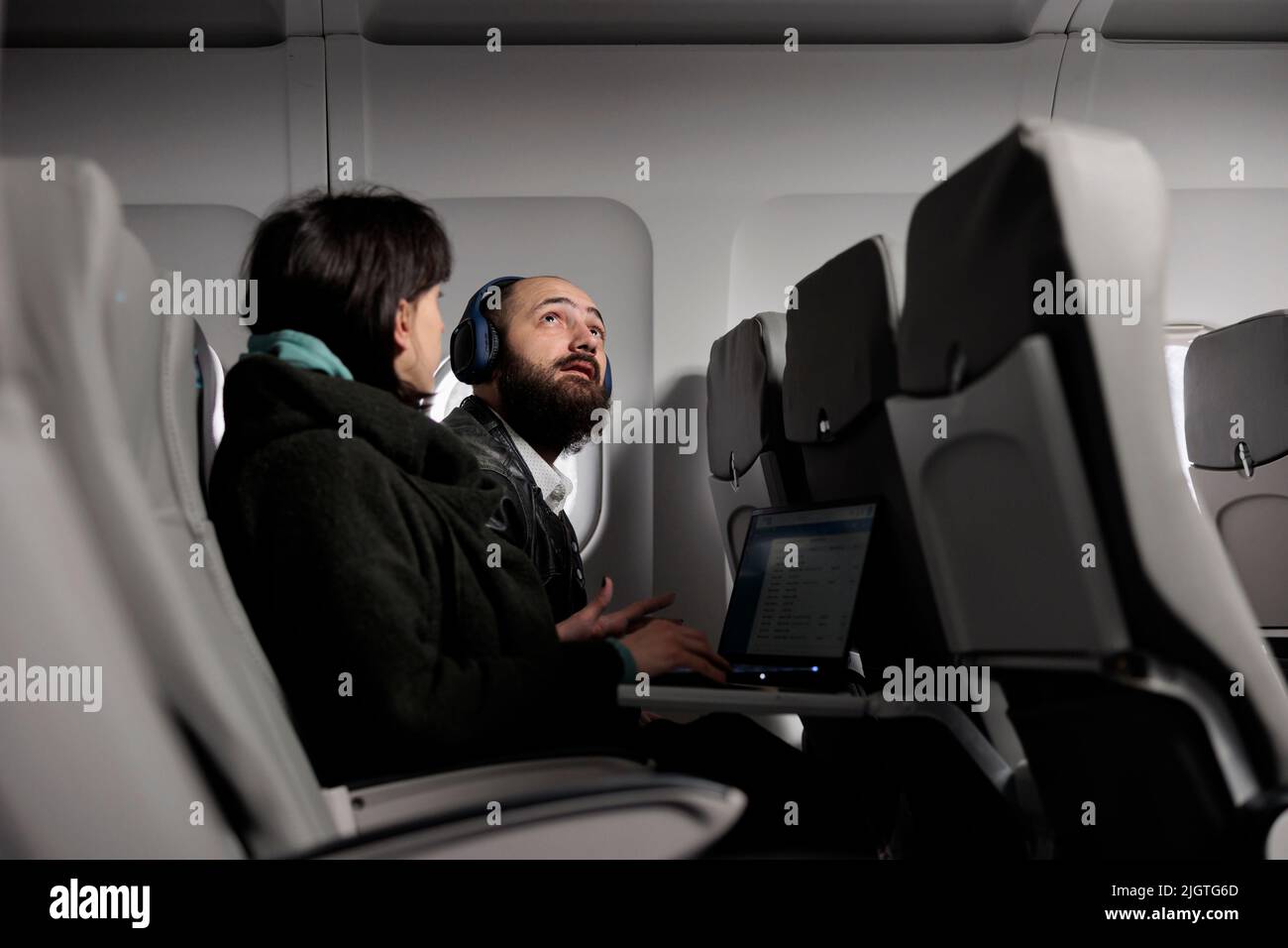 Person getting on flight hi-res stock photography and images - Alamy