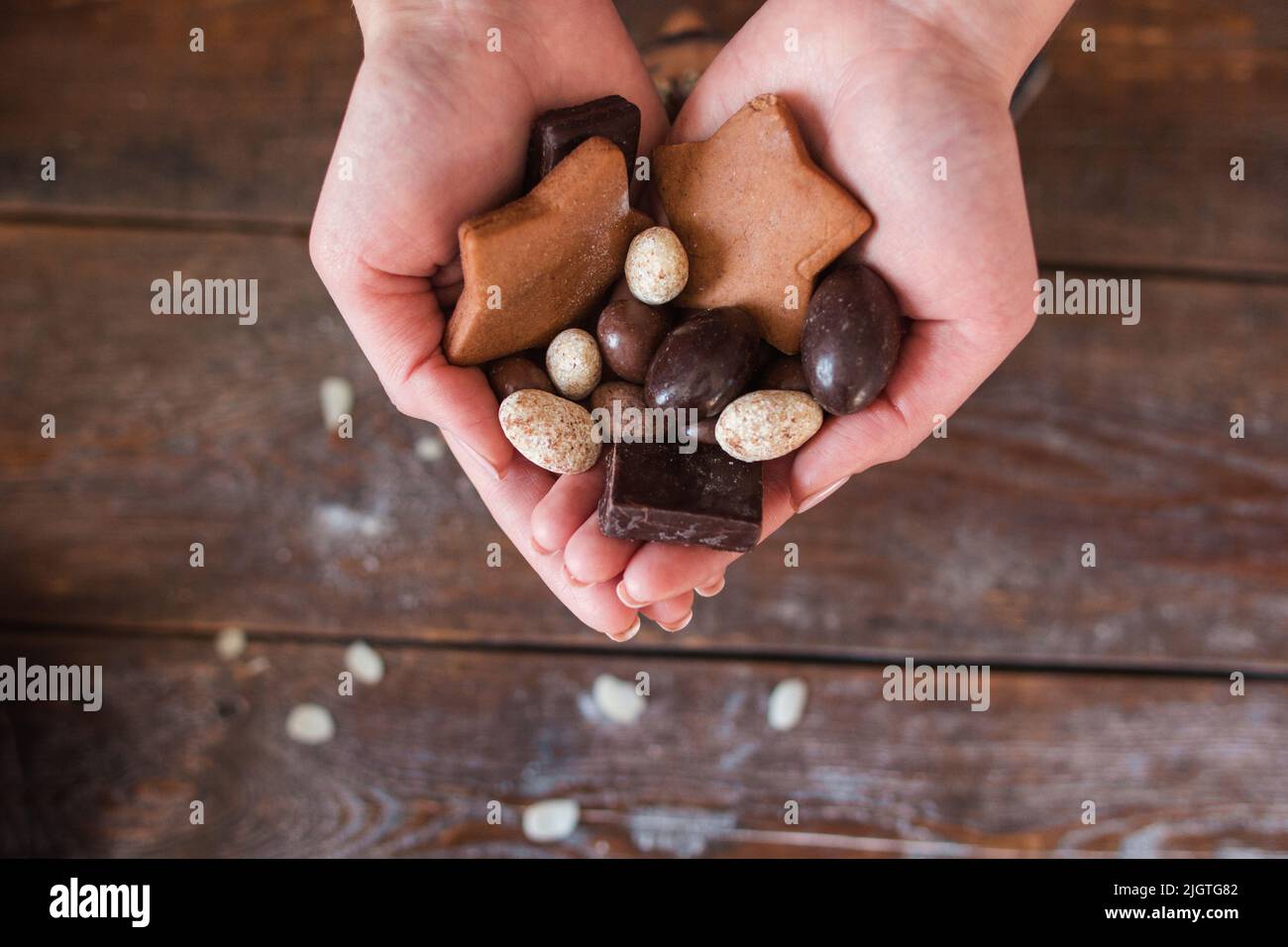Flat lay sweets hi-res stock photography and images - Alamy