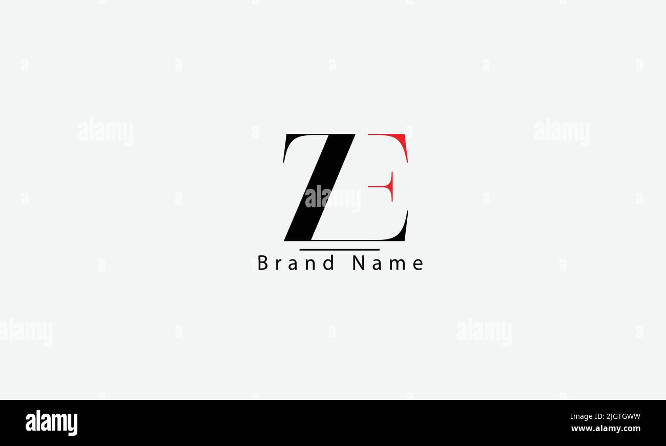 Alphabet letters Initials Monogram logo ZE EZ Z E Stock Vector Image & Art - Alamy