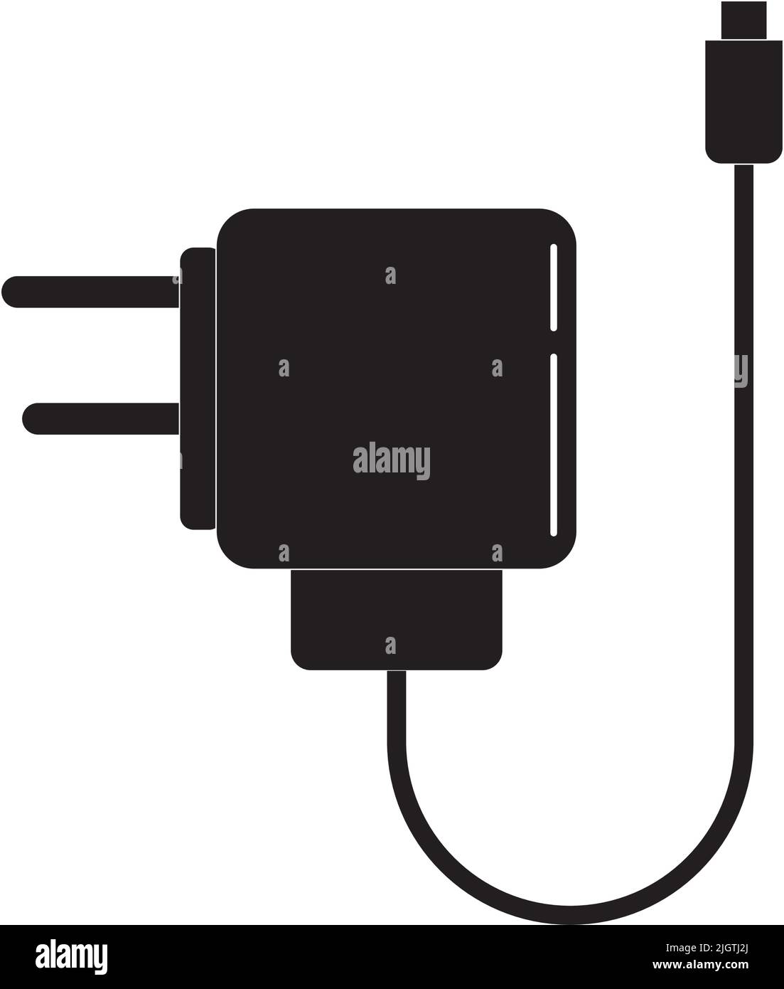 charge phone icon logo vector design Stock Vector Image & Art - Alamy