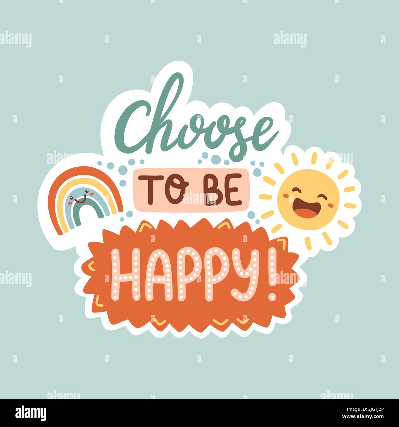 Happy quote calligraphy hi-res stock photography and images - Alamy