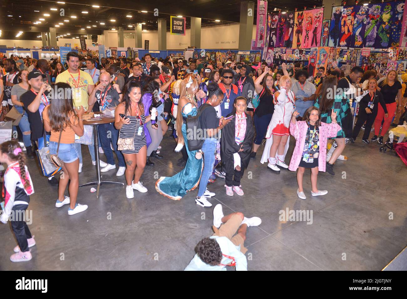 MIAMI BEACH, FL - JULY 09: A Cosplayer is seen during the Florida ...