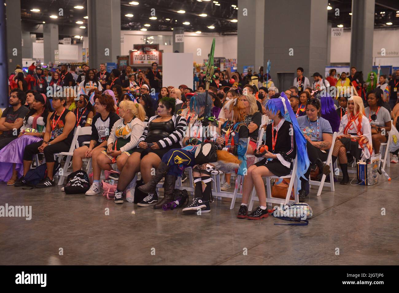 MIAMI BEACH, FL - JULY 09: A Cosplayer is seen during the Florida ...