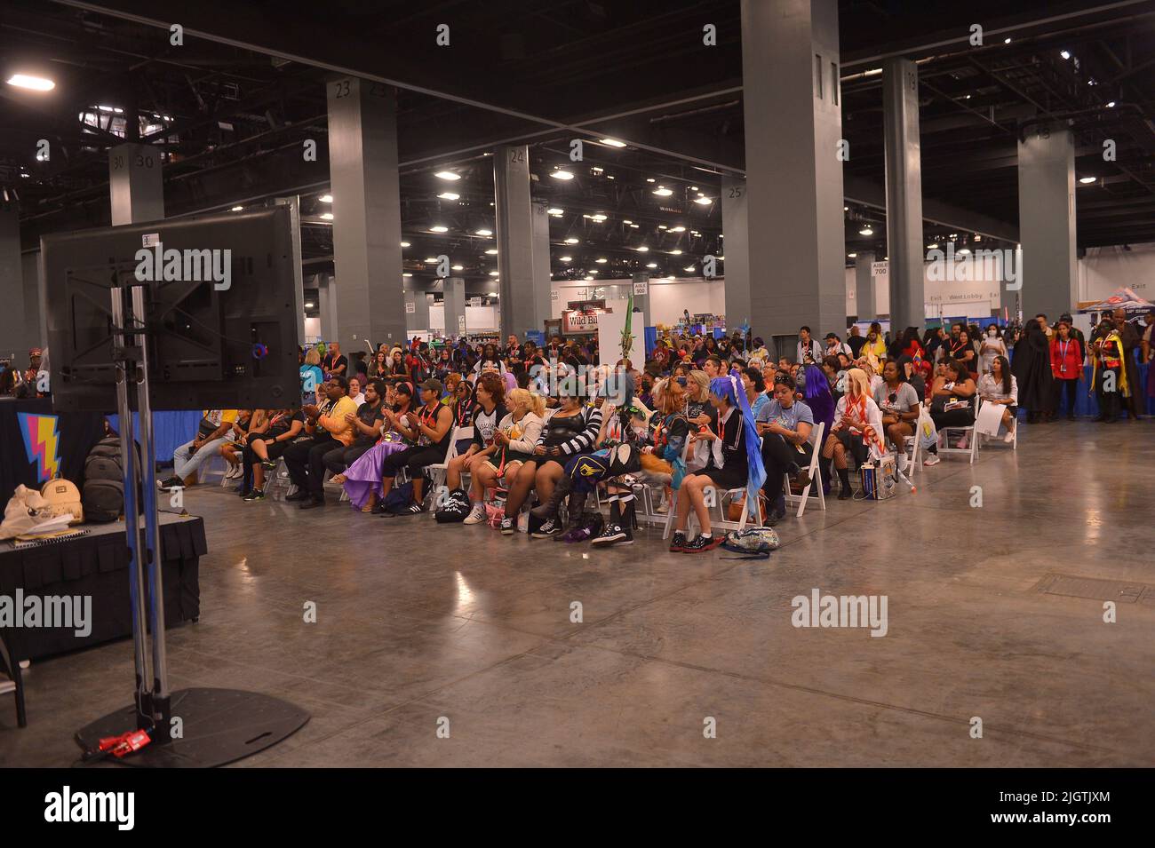 MIAMI BEACH, FL - JULY 09: A Cosplayer is seen during the Florida ...