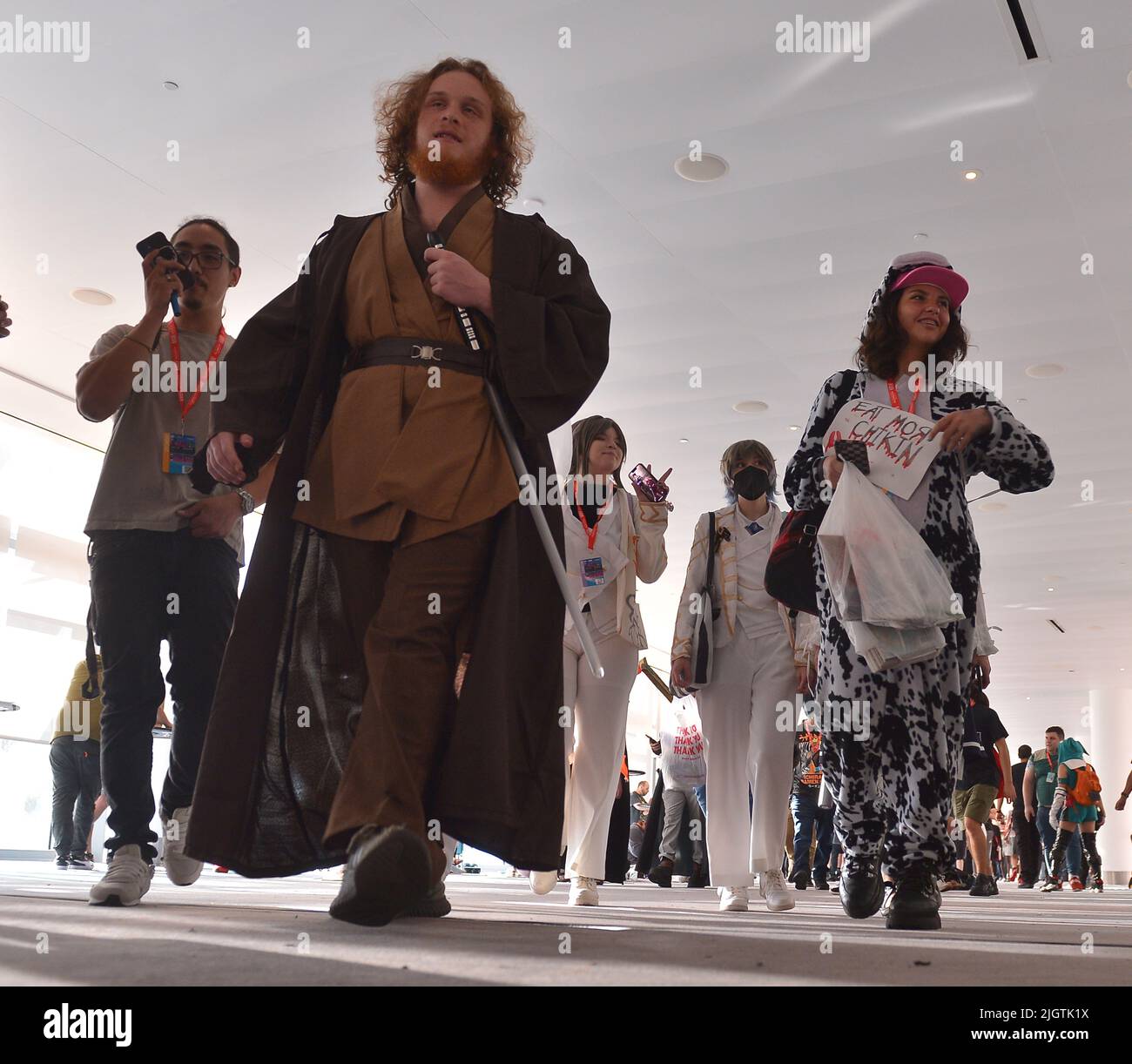MIAMI BEACH, FL - JULY 09: A Cosplayer is seen during the Florida ...