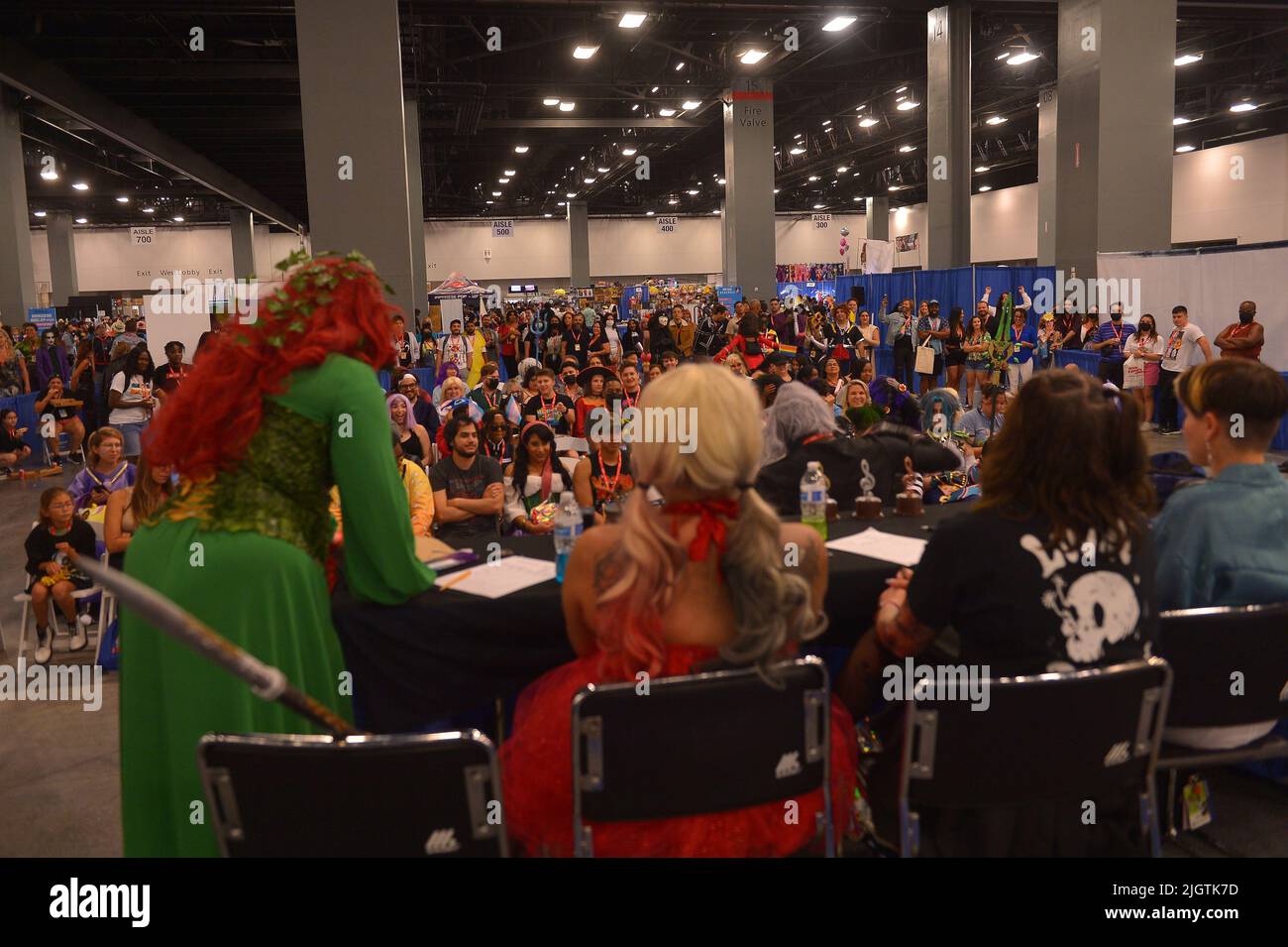 MIAMI BEACH, FL - JULY 09: A Cosplayer is seen during the Florida ...