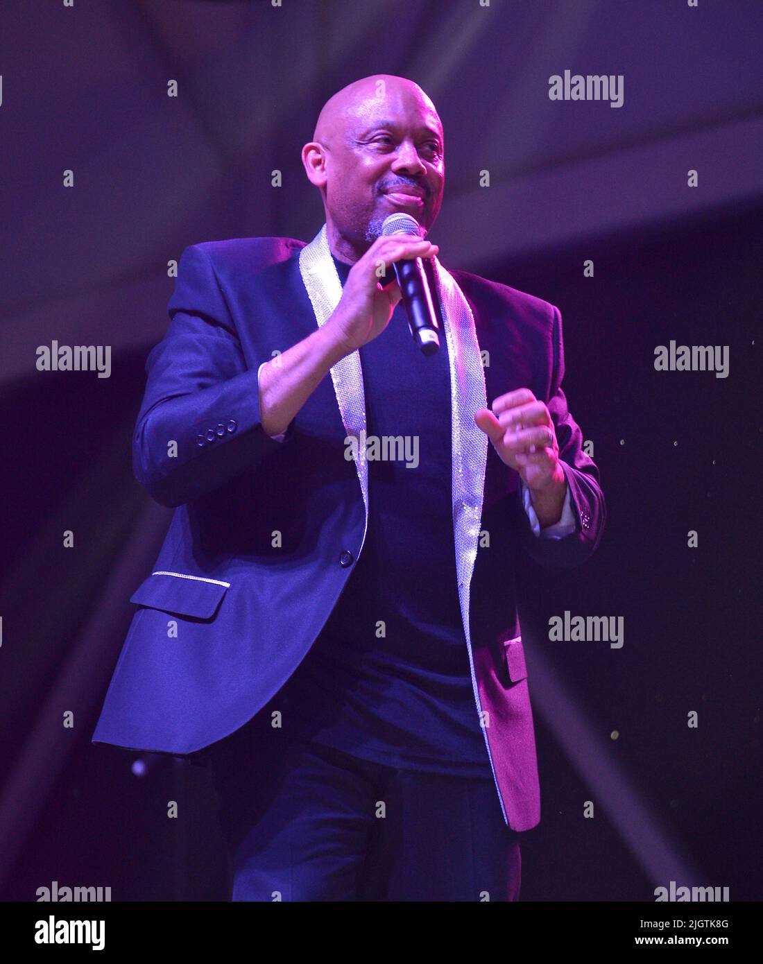 MIRAMAR, FL - JULY 10: Dale DeGroat performs live on stage with wife ...
