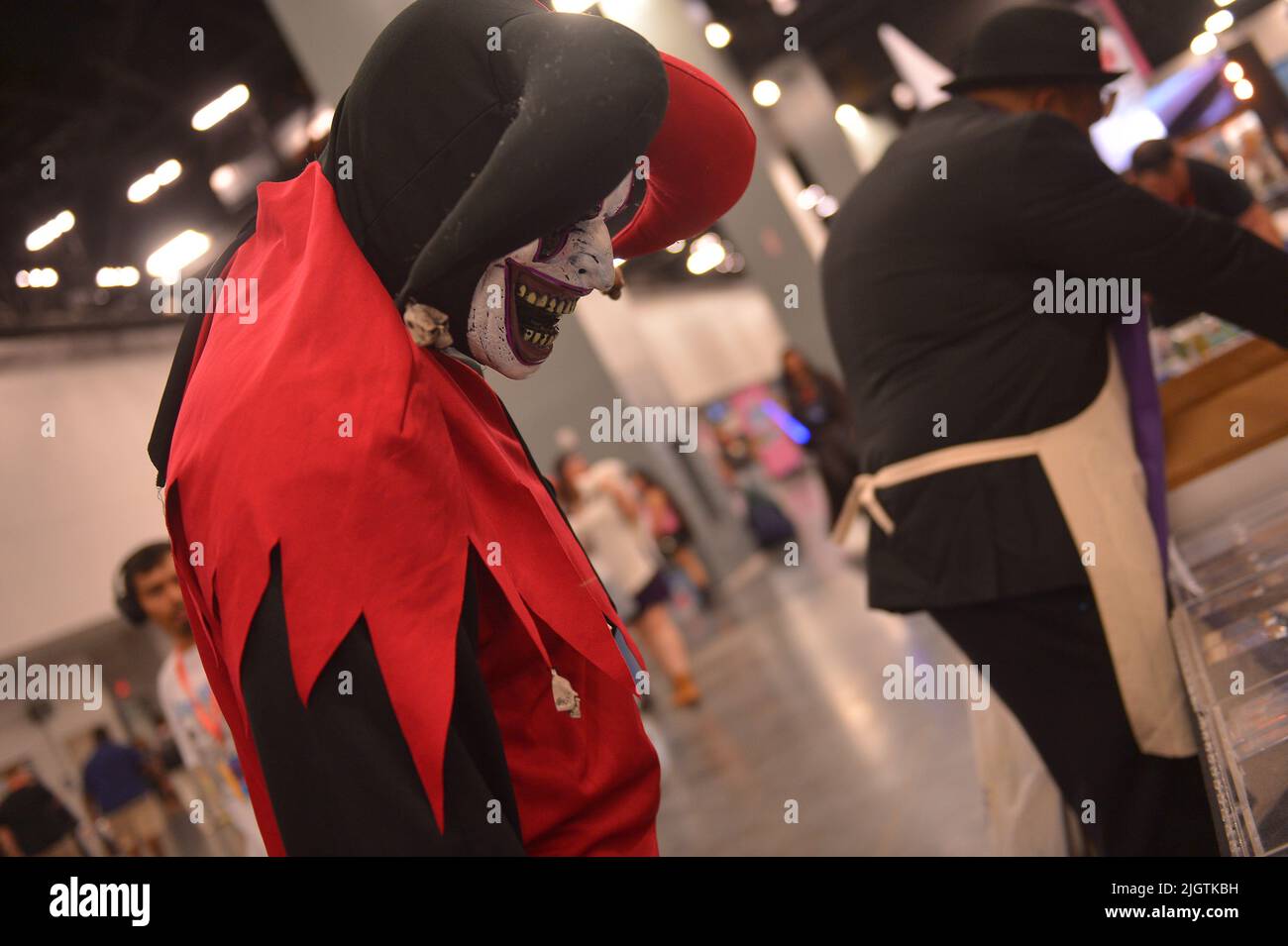 MIAMI BEACH, FL - JULY 09: A Cosplayer is seen during the Florida ...