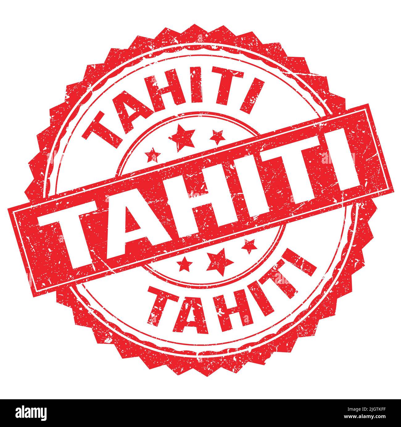 TAHITI text written on red round stamp sign Stock Photo - Alamy