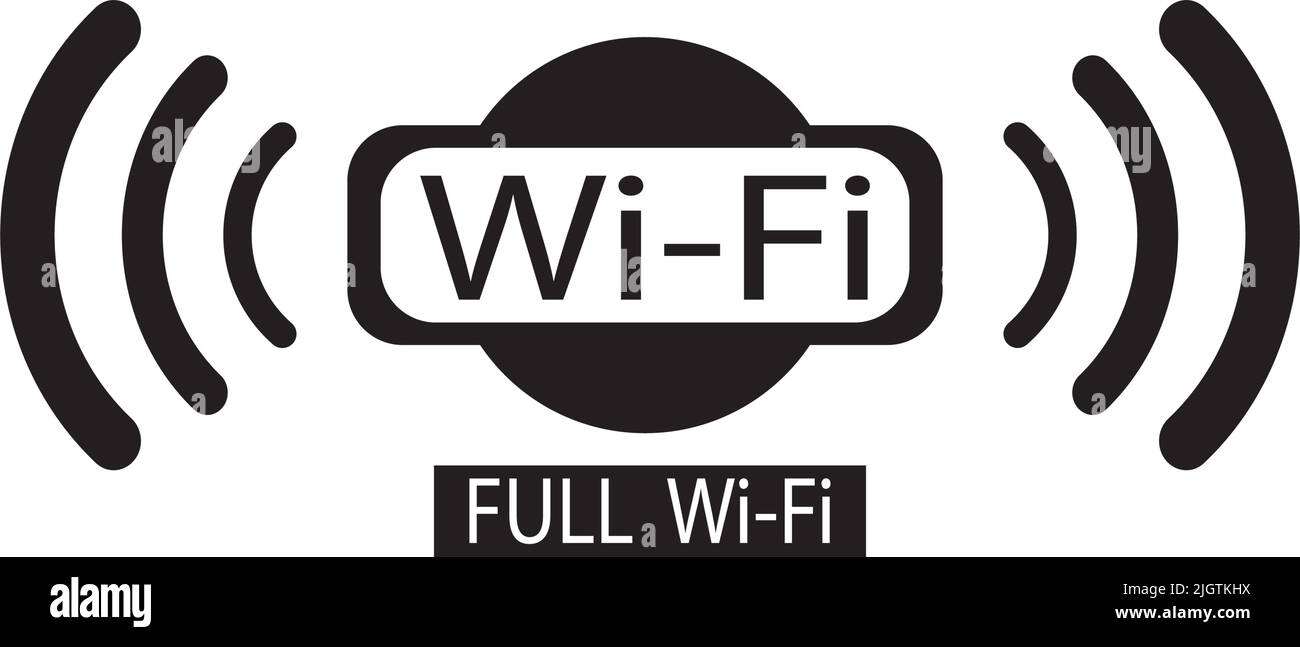wifi icon logo vector design Stock Vector Image & Art - Alamy
