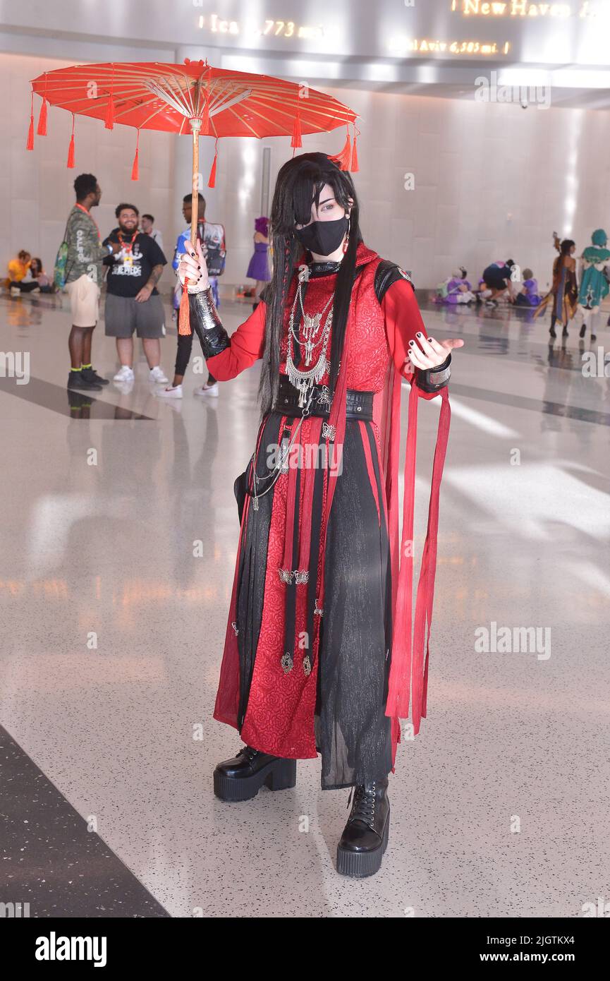 MIAMI BEACH, FL - JULY 09: A Cosplayer is seen during the Florida ...