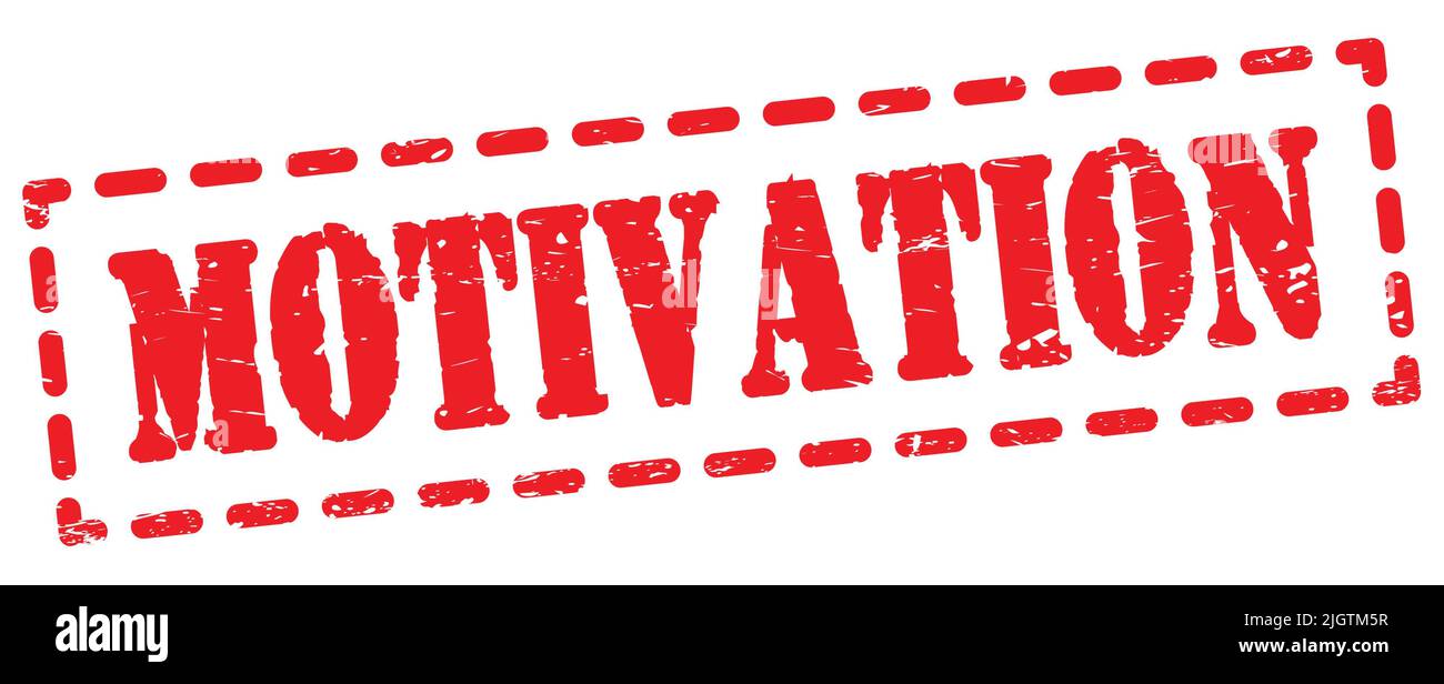 MOTIVATION text written on red dash stamp sign Stock Photo - Alamy