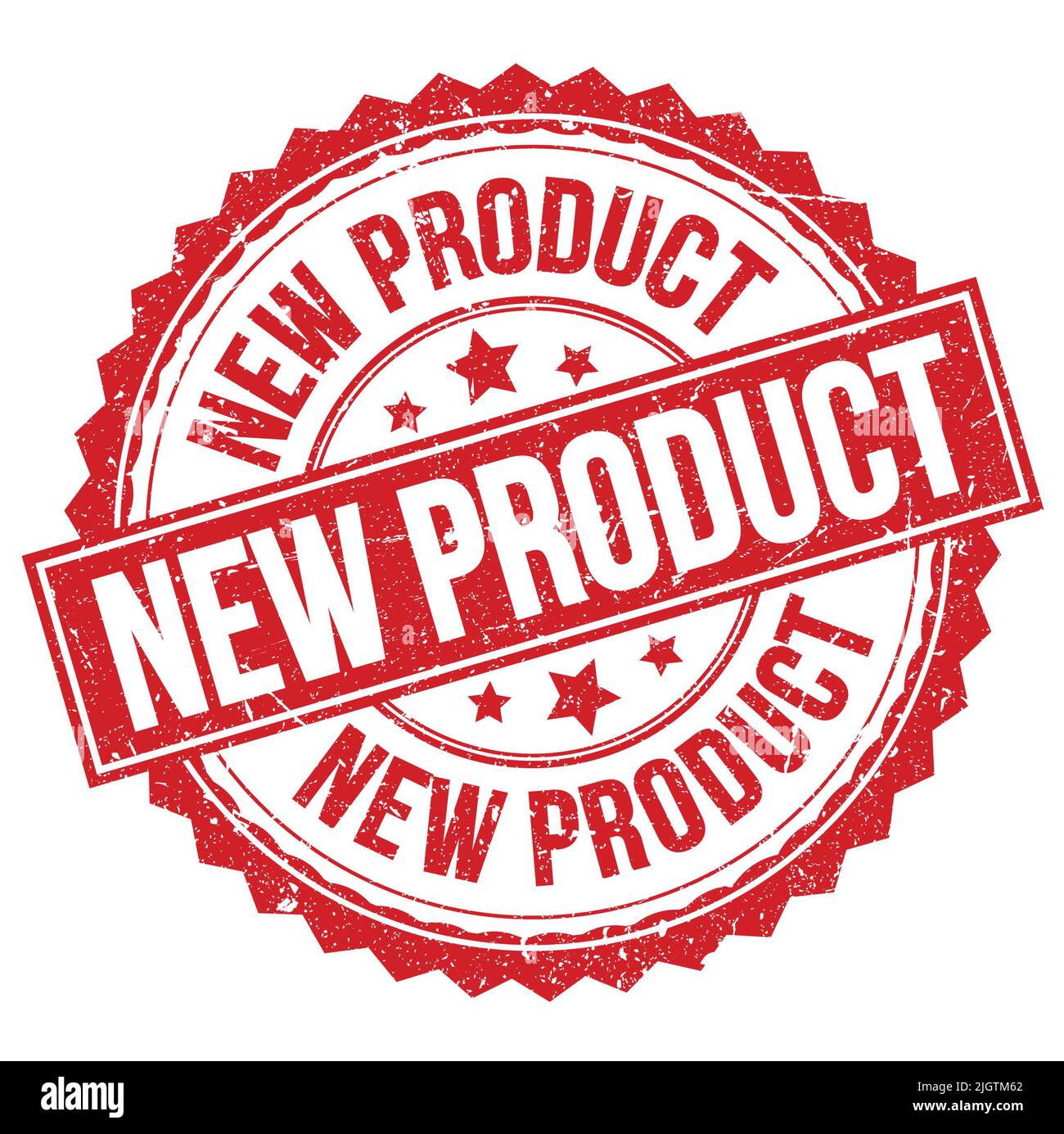 NEW PRODUCT text written on red round stamp sign Stock Photo - Alamy
