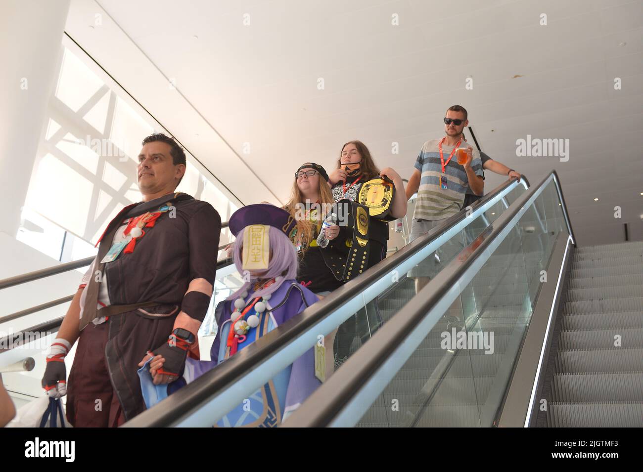 MIAMI BEACH, FL - JULY 09: A Cosplayer is seen during the Florida ...