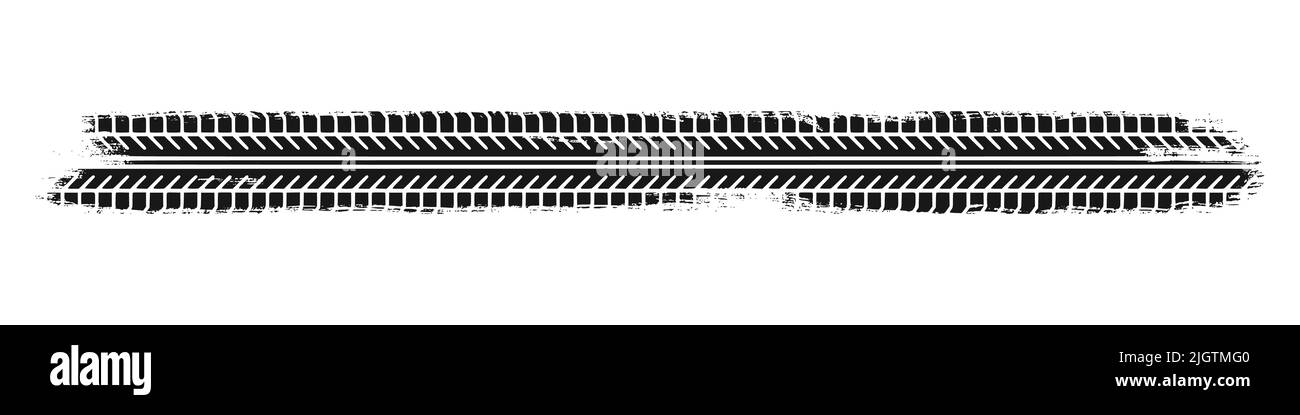 Auto tire tread grunge element. Car and motorcycle tire pattern, wheel ...