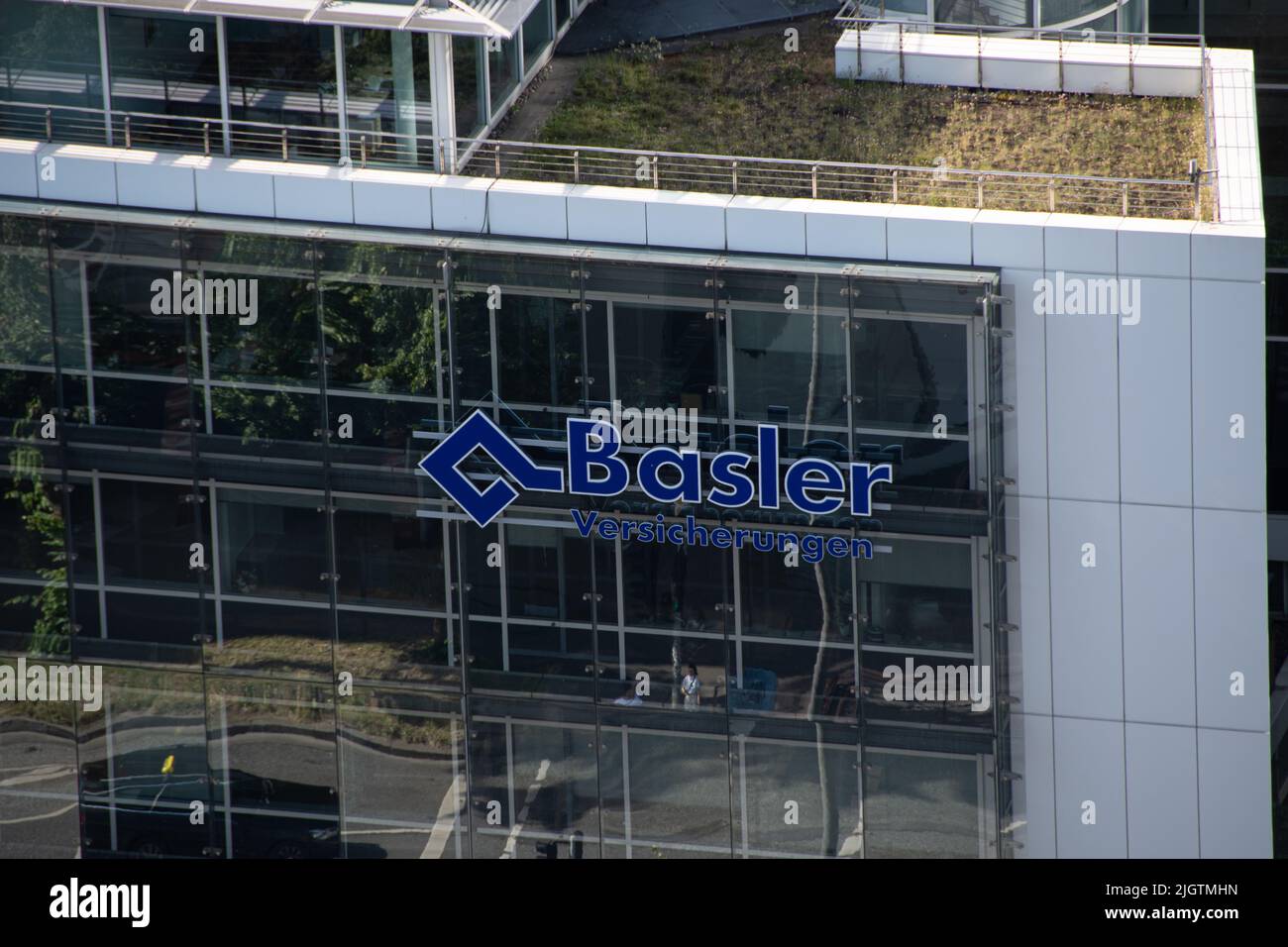 Hamburg, Germany 22 June 2022, The brand logo of "Basler Versicherung ...