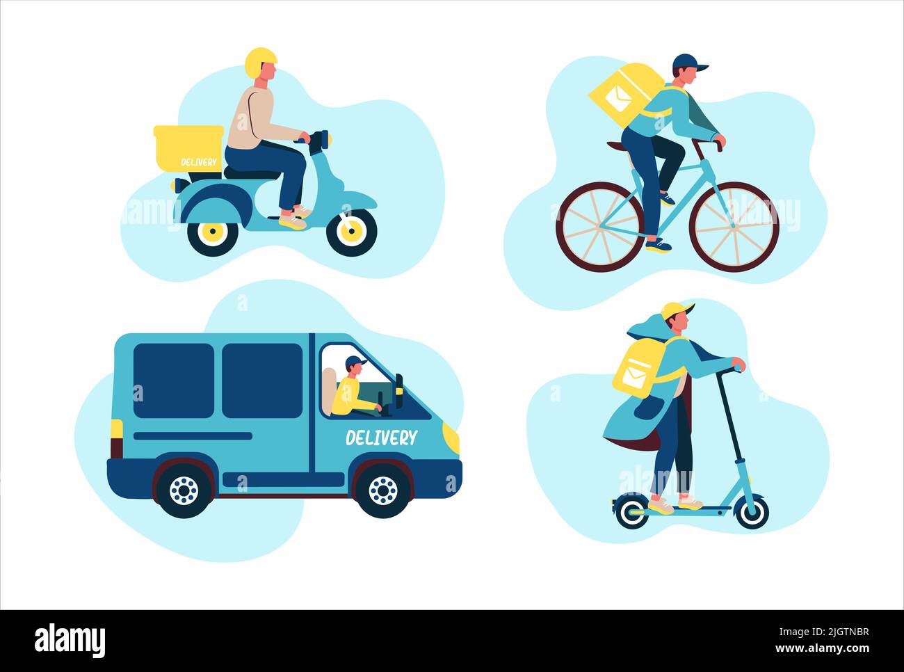 Deliver delivery deliveries Stock Vector Images - Alamy