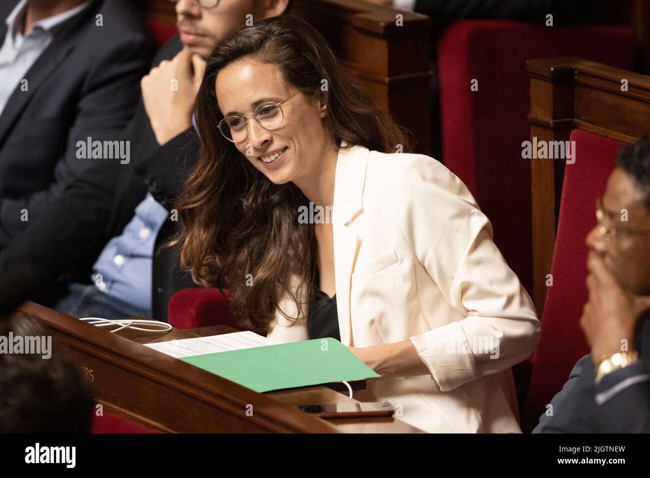 Deputy, Clemence Guette attends a session of Questions to the ...