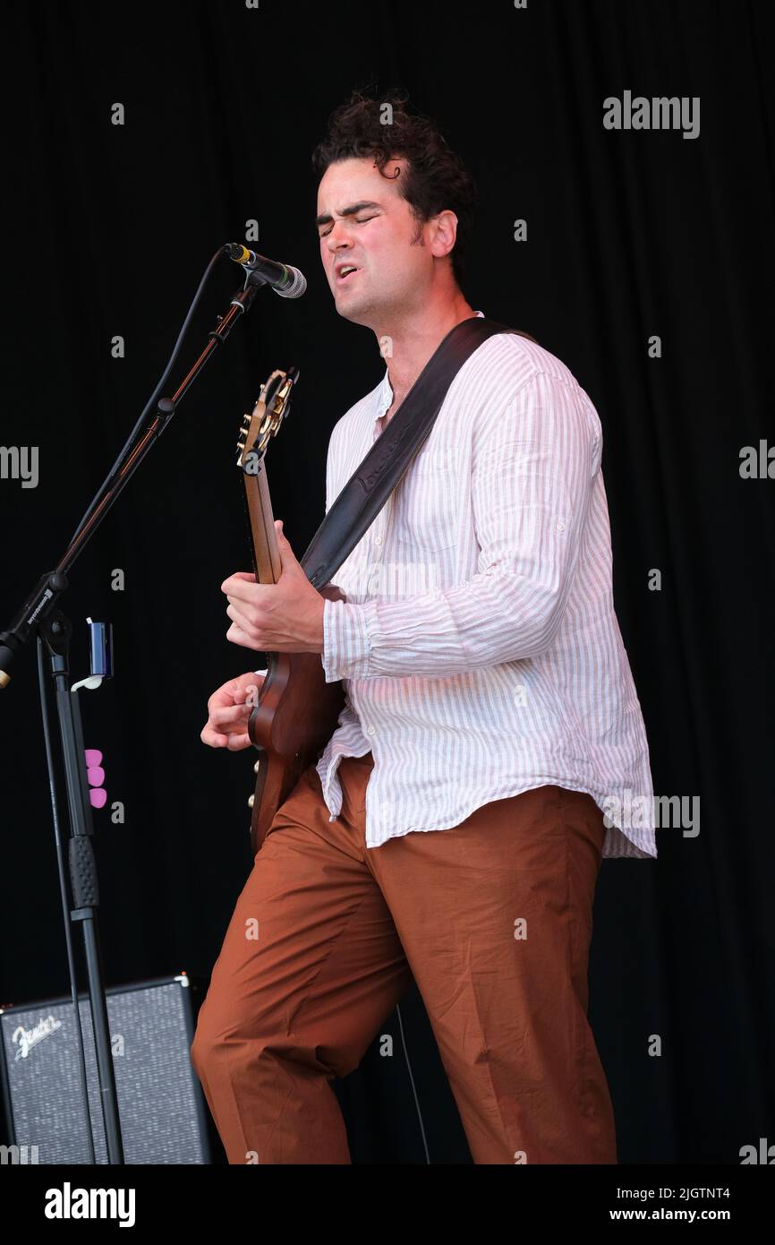 Archie Sylvester of Ferris & Sylvester performing at Cornbury Festival ...