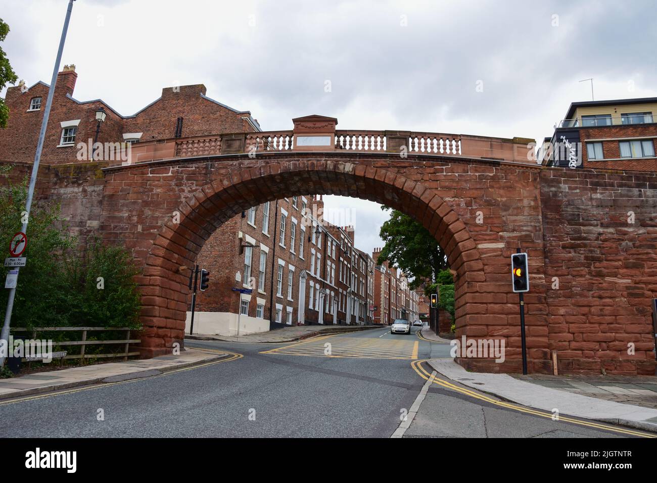 Chester, UK: Jul 3, 2022: Watergate is an access point through the ...