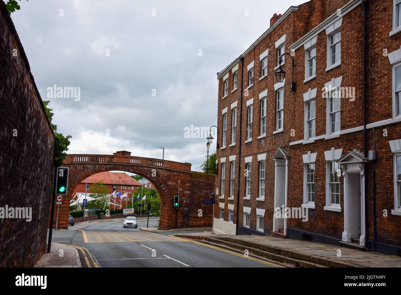 Chester, UK: Jul 3, 2022: Watergate is an access point through the ...