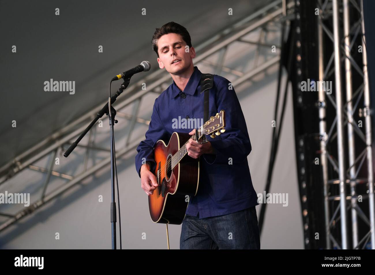 Tom Webber performing at Cornbury Festival, Great Tew, Oxford, UK. July ...