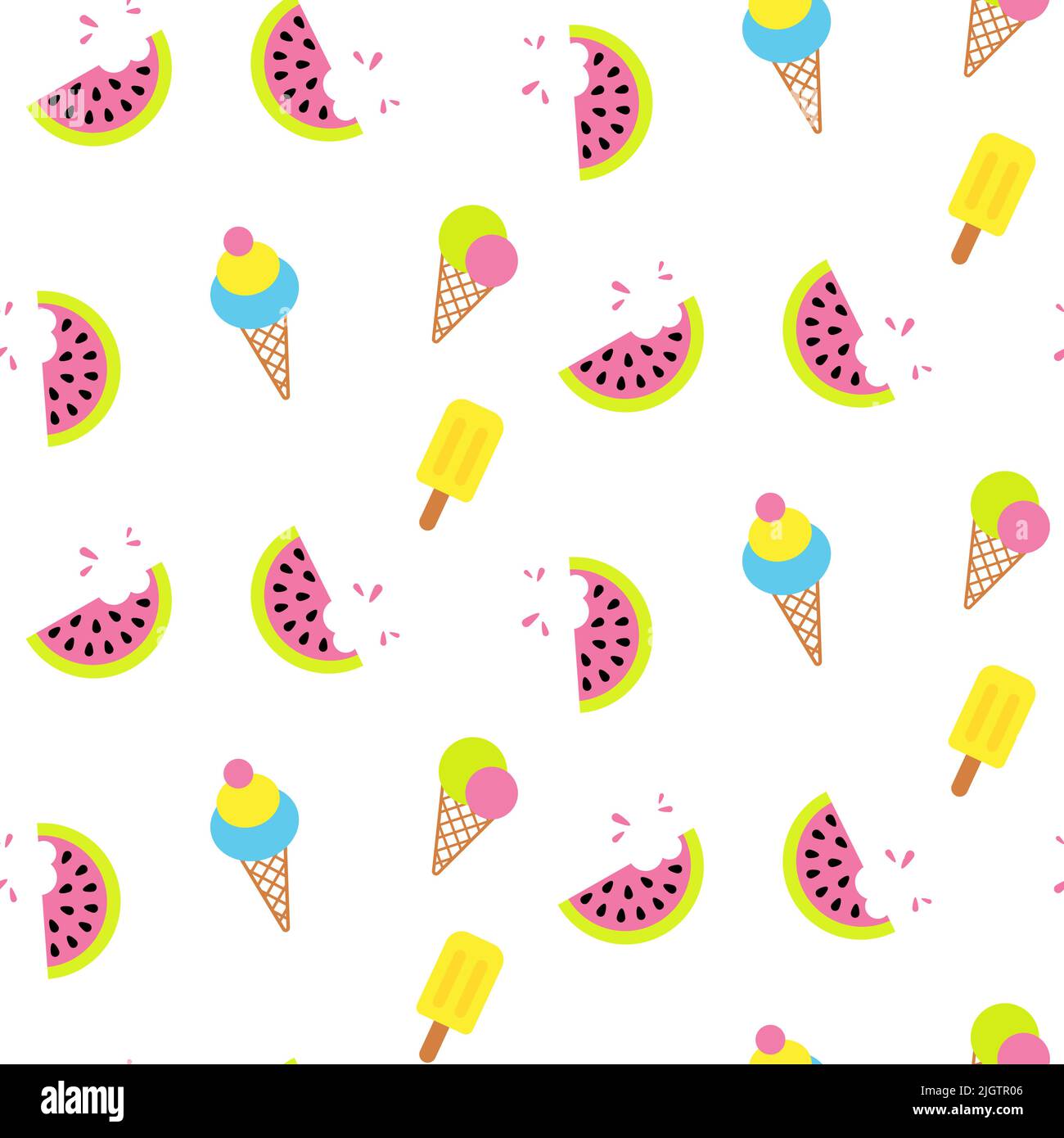 Ice cream pink beach Stock Vector Images - Alamy