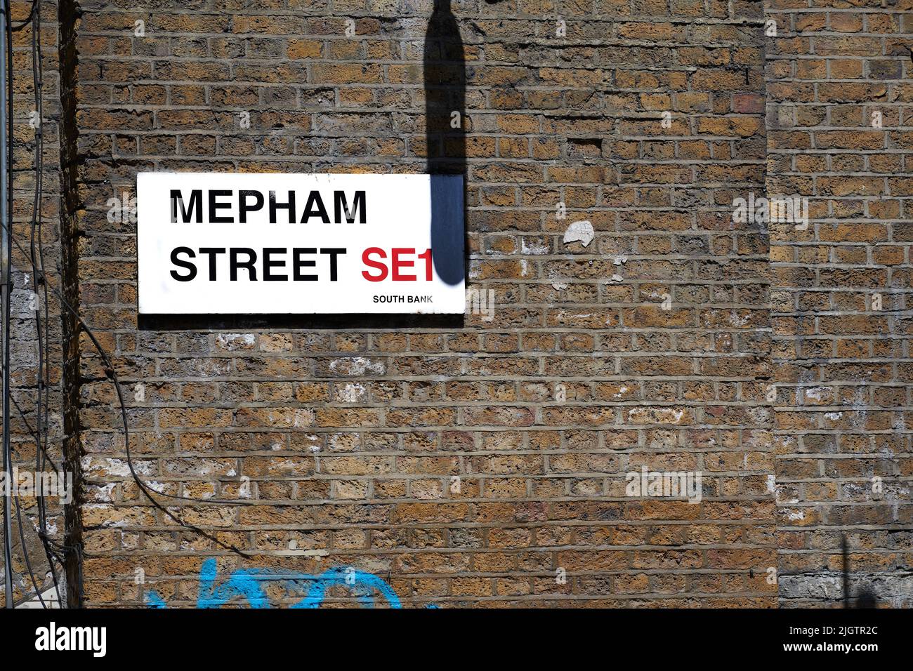 Street sign for Mepham Street, London, SE1, England Stock Photo - Alamy