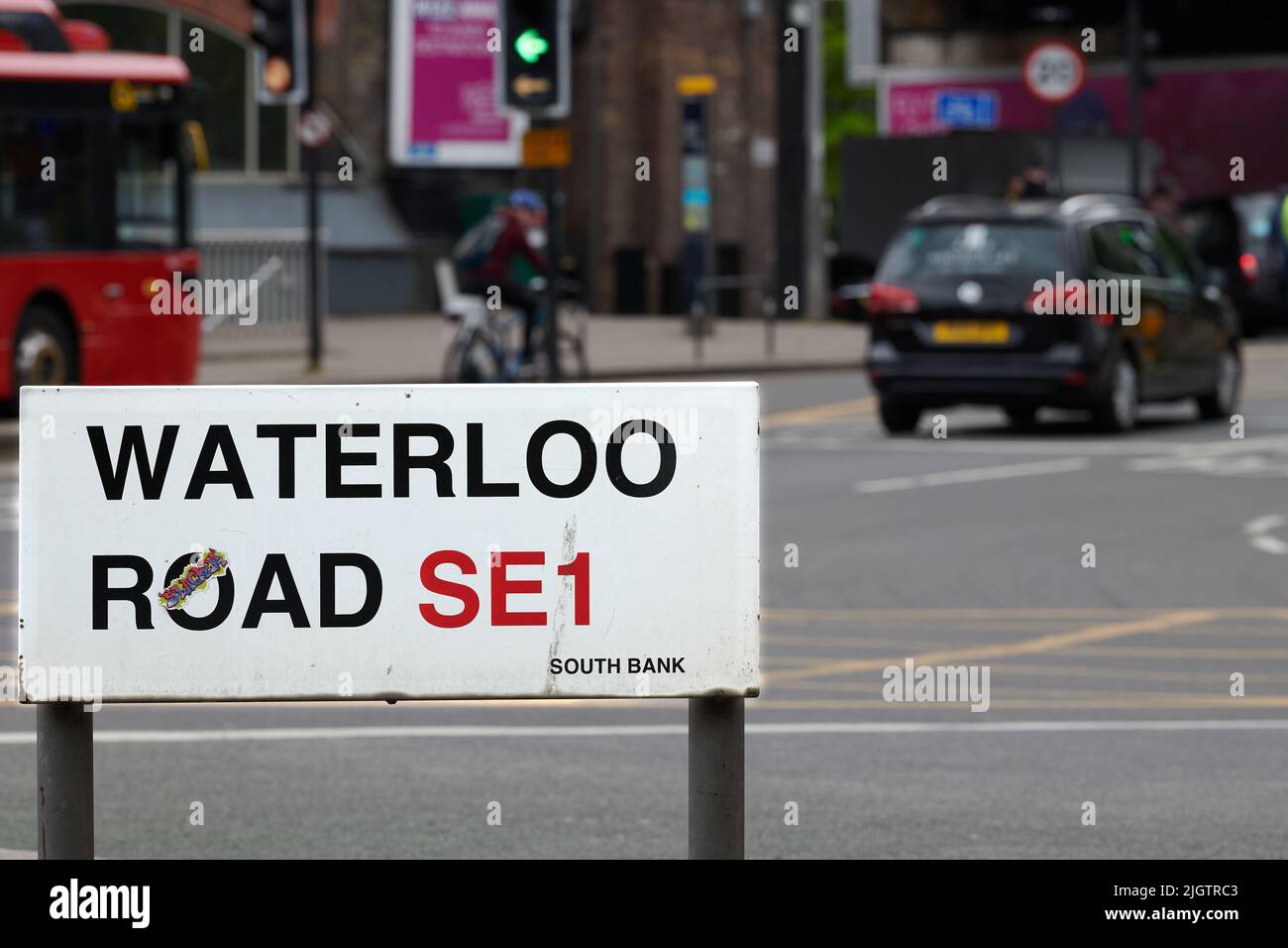 Street sign for Waterloo Road, London, SE1, England Stock Photo - Alamy