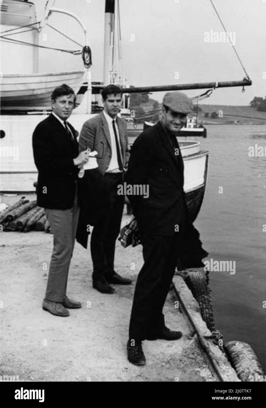 Written on back side: Utstein Brygga 28/8 1967jarmo Peltonen, Atle ...