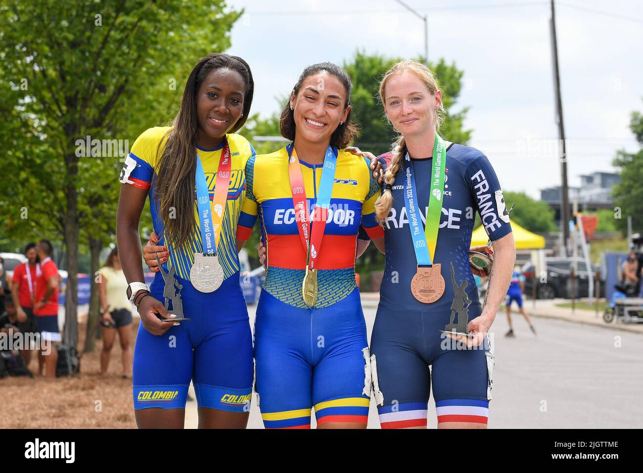 Colombian Women's Cycling Team Photo