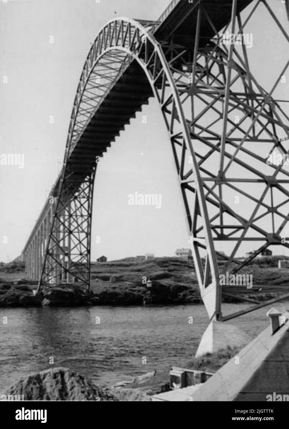Written on back side: Karmsundbroen with Karmsund 22/8 1967 ...