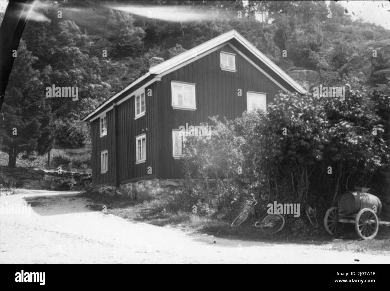 Written on the back: Old seamen's home Henån. Touch sn. Orust v Stock ...