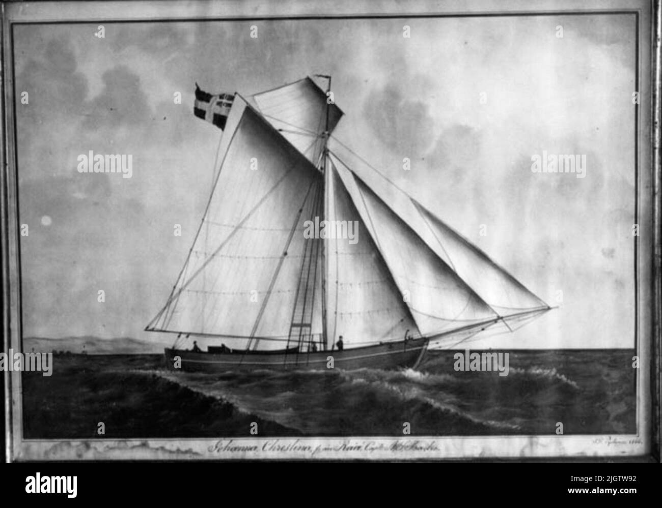 Written on the back: Johanna Chrestina from Råå Cap Ten A.S Backe ...