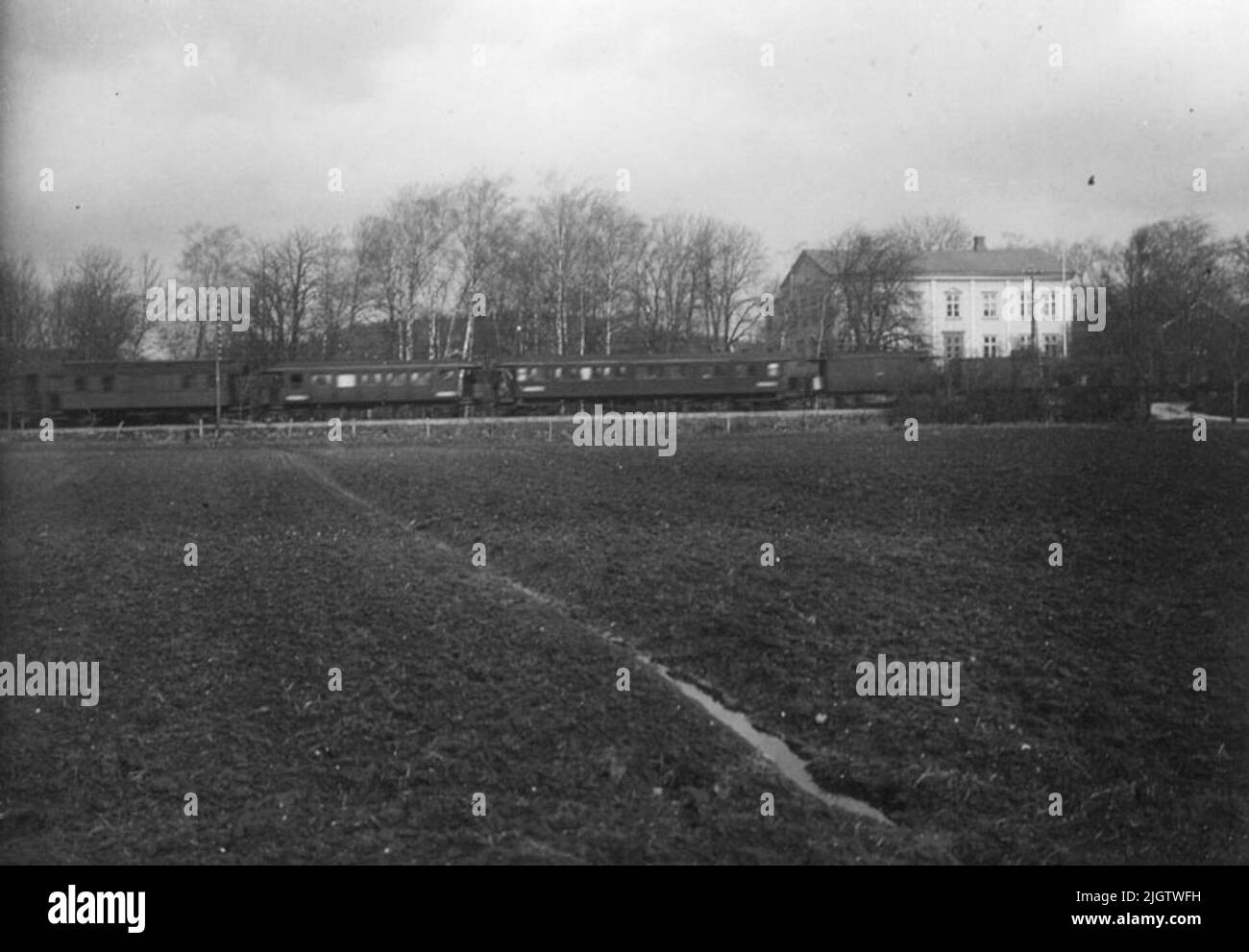 Note: Uddevalla. Kuröds farm. Train at UVHJ Stock Photo - Alamy